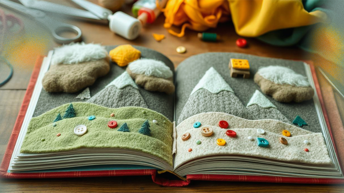 A Tactile Book Made by Hand